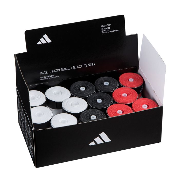 Overgrips adidas Tacky Feeling Colores Perforado 25 Pcs – Padel Storage